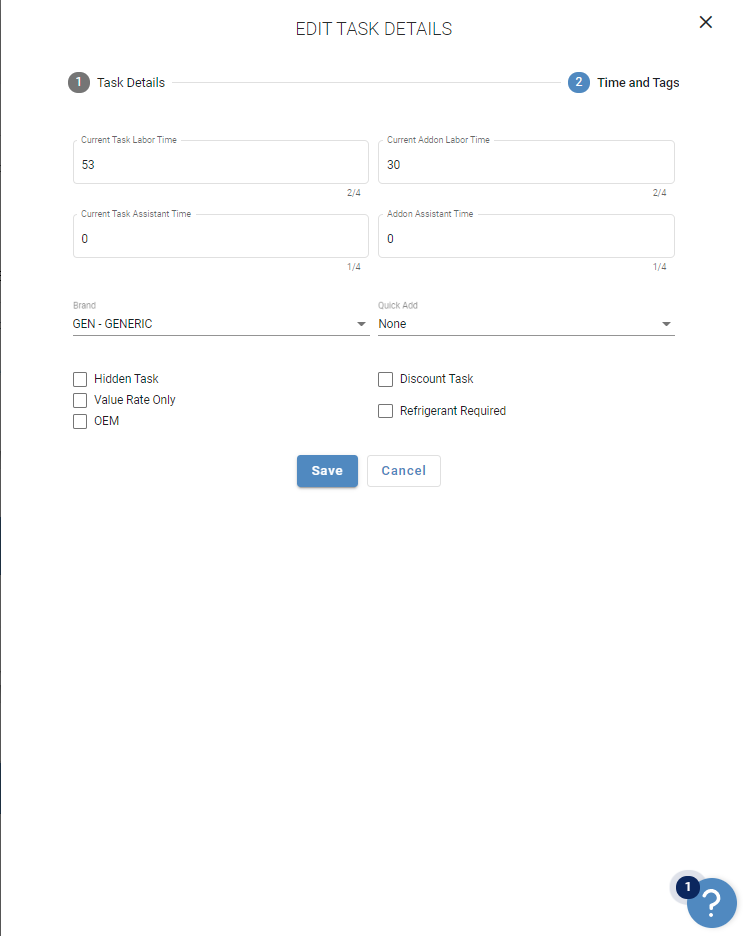 Editing tasks – Profit Rhino